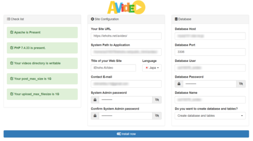 AVideoをインストールしてみたけど表示がうまくいかず断念した話 | iEhohs.com
